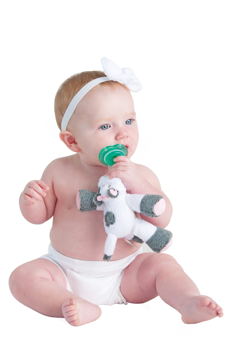 Nookums Paci Plushies Buddies - Cutsie Cow – Purely Babies