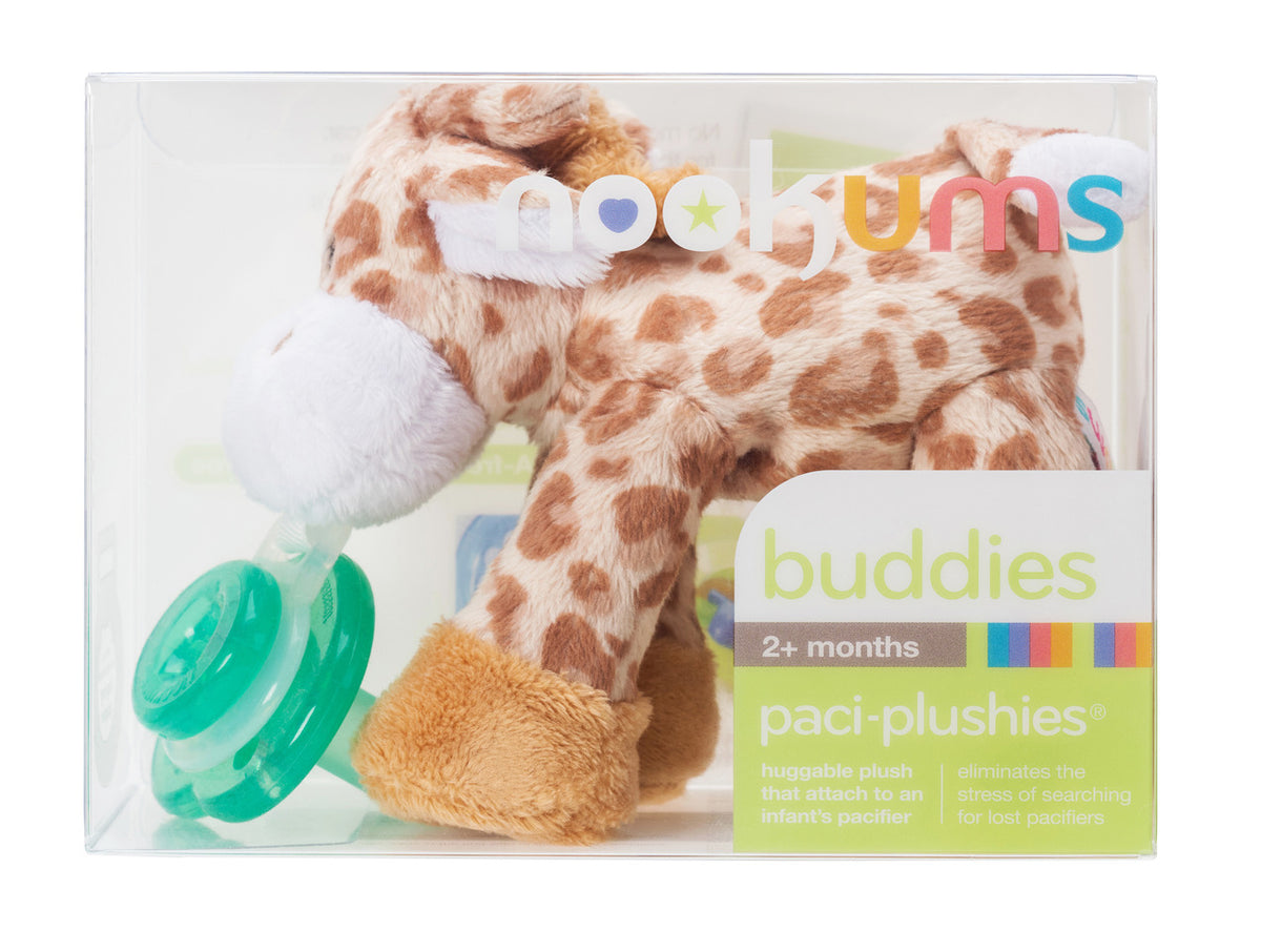 Nookums Paci Plushies Shakies - Georgie Giraffe – Purely Babies